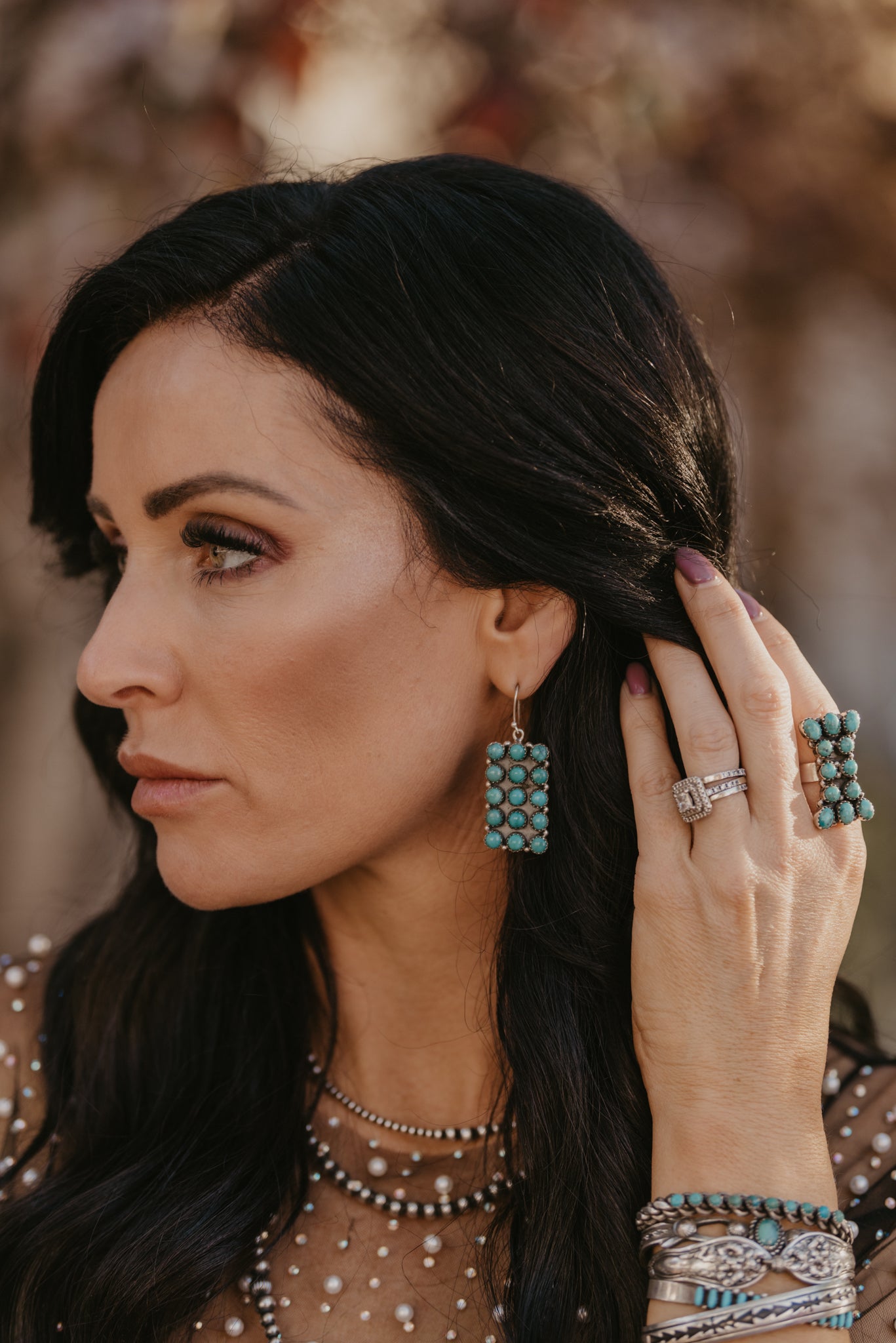 The Hada Turquoise Earrings – Triangle T Boutique