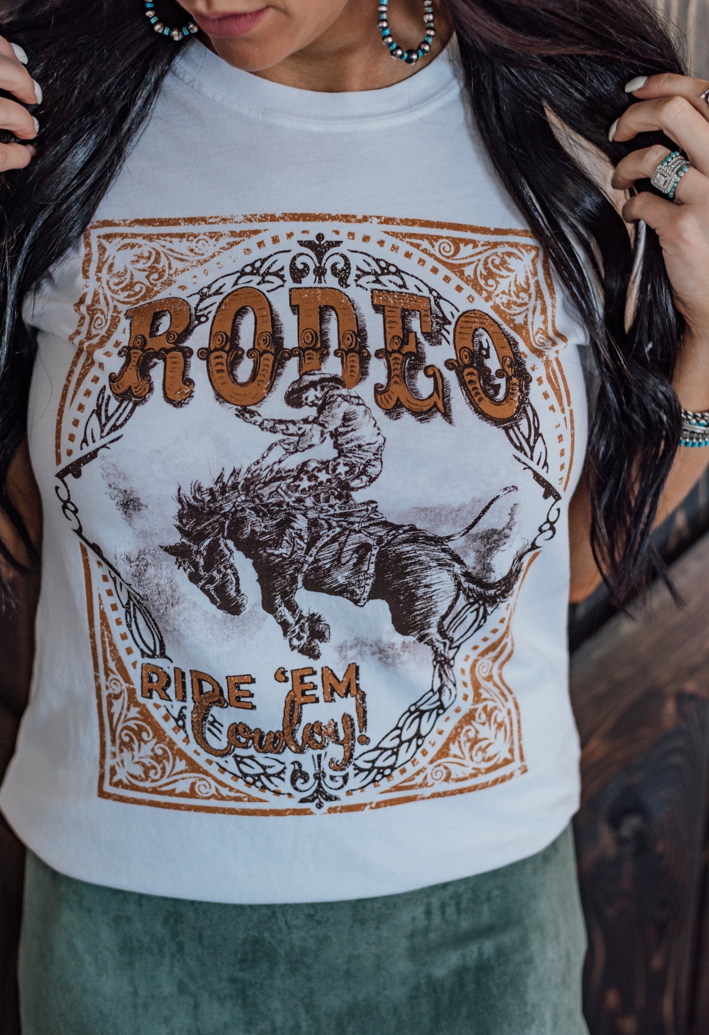 Old West Rodeo Tee – Triangle T Boutique