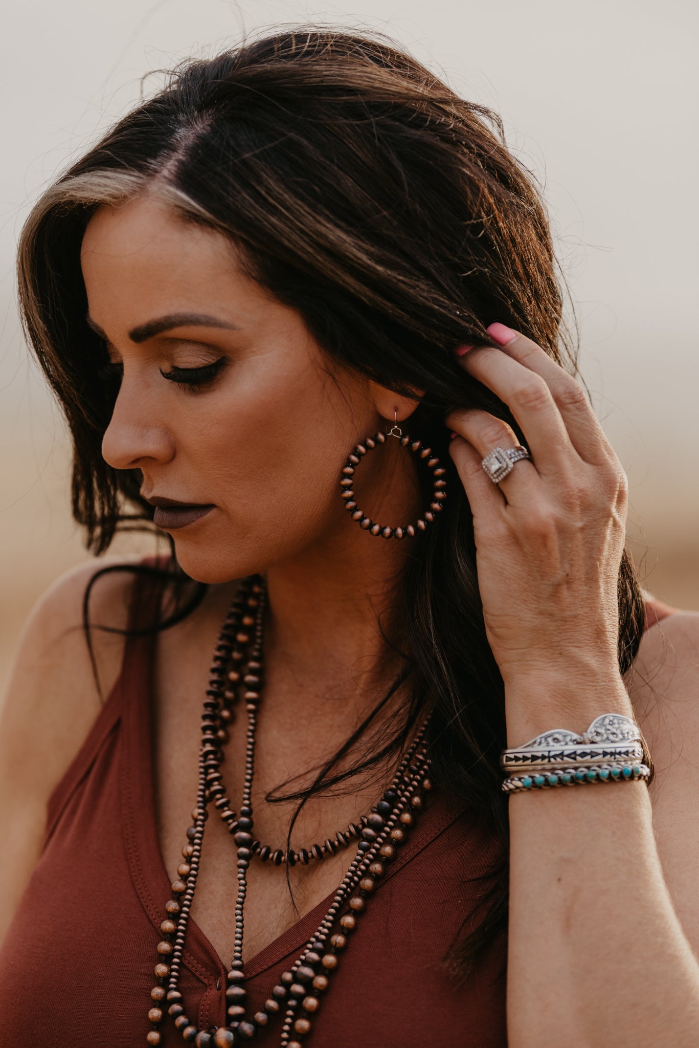 The Mini Mary Hoops - Copper – Triangle T Boutique