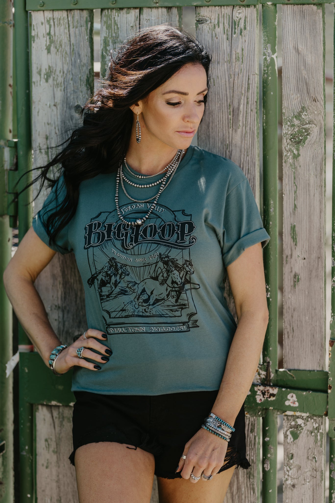 Big Loop Tee - Basil – Triangle T Boutique