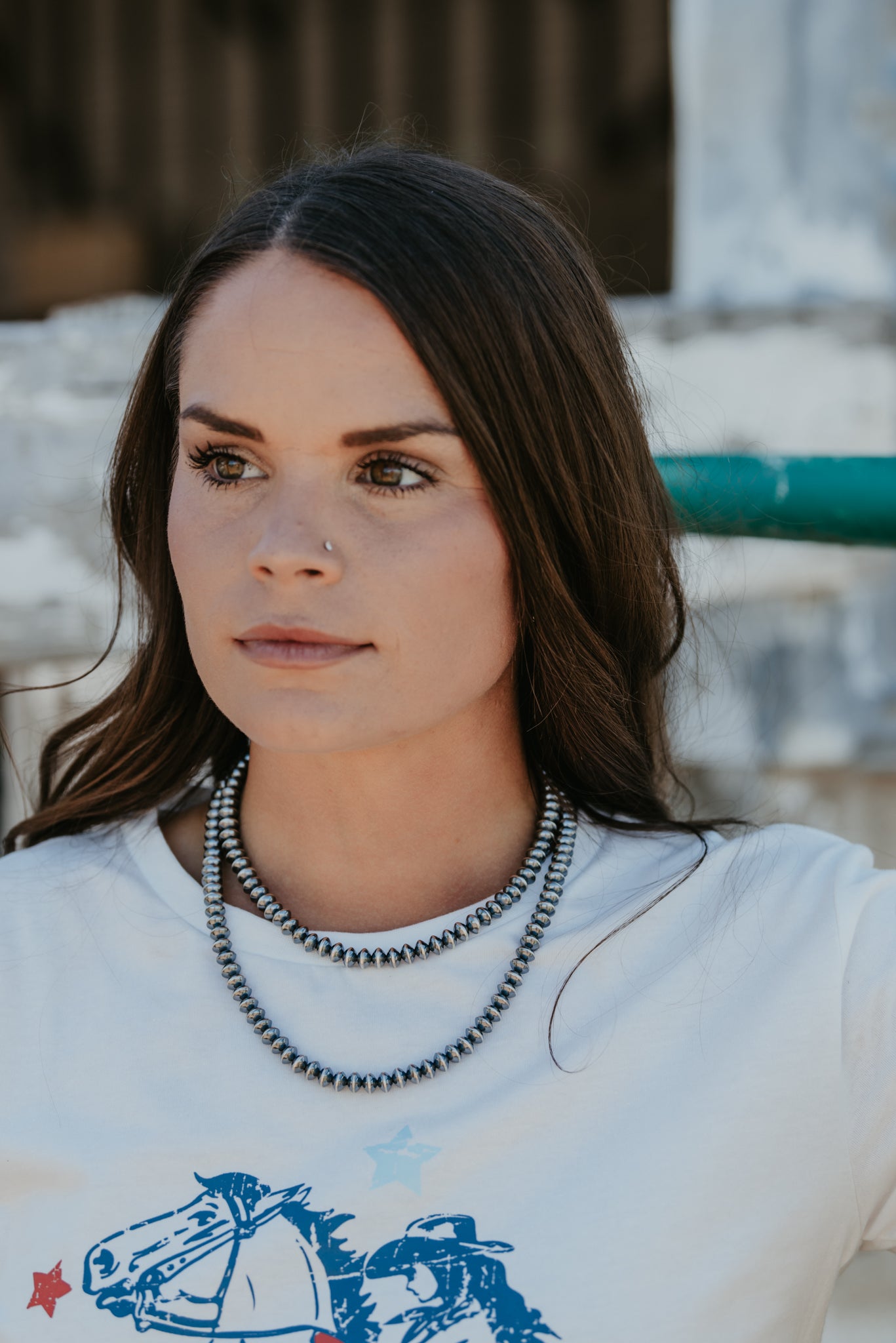 Austin Disk Genuine Navajo Pearls - 20" – Triangle T Boutique