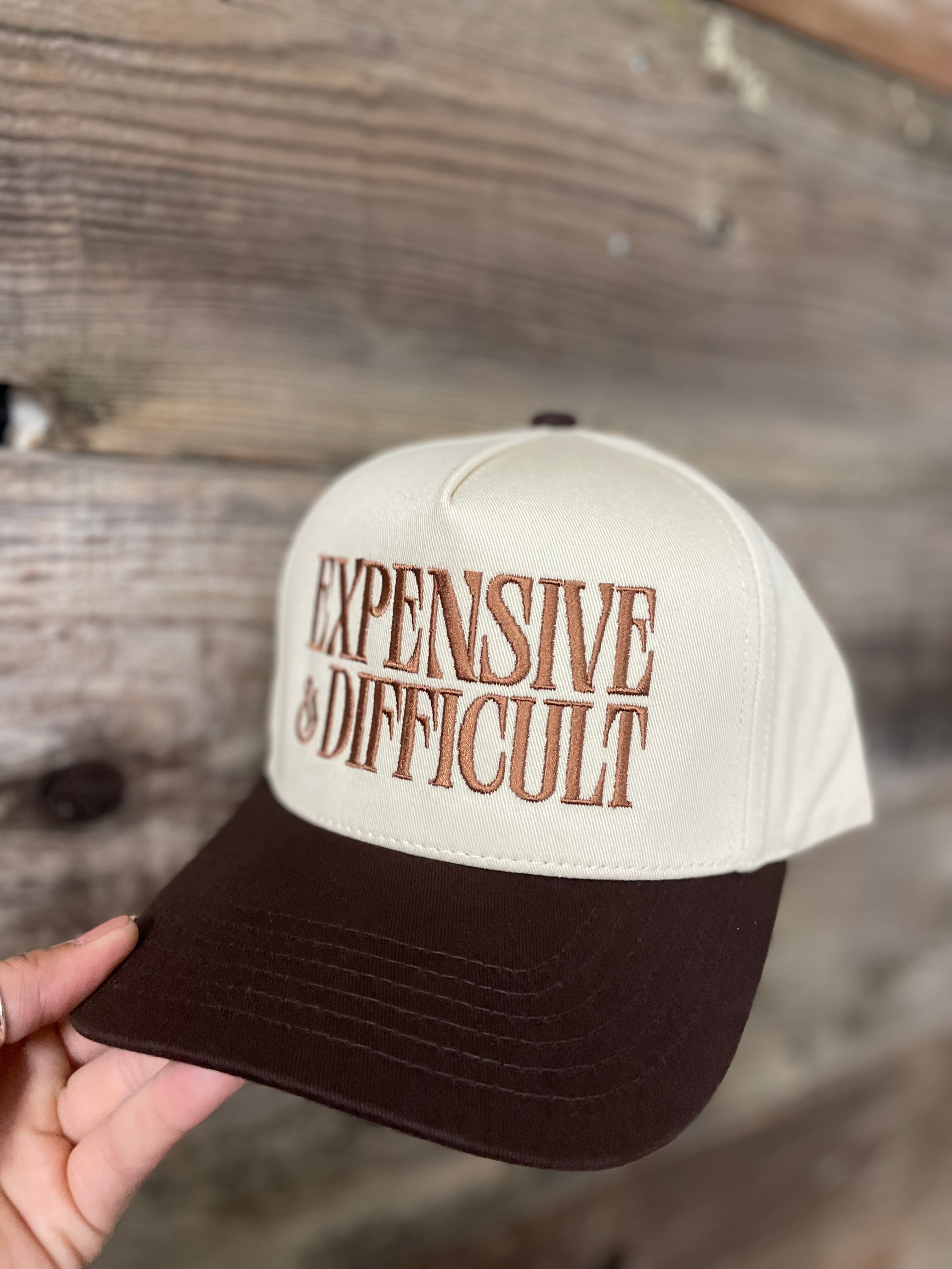 Expensive & Difficult Ball Cap - Brown – Triangle T Boutique