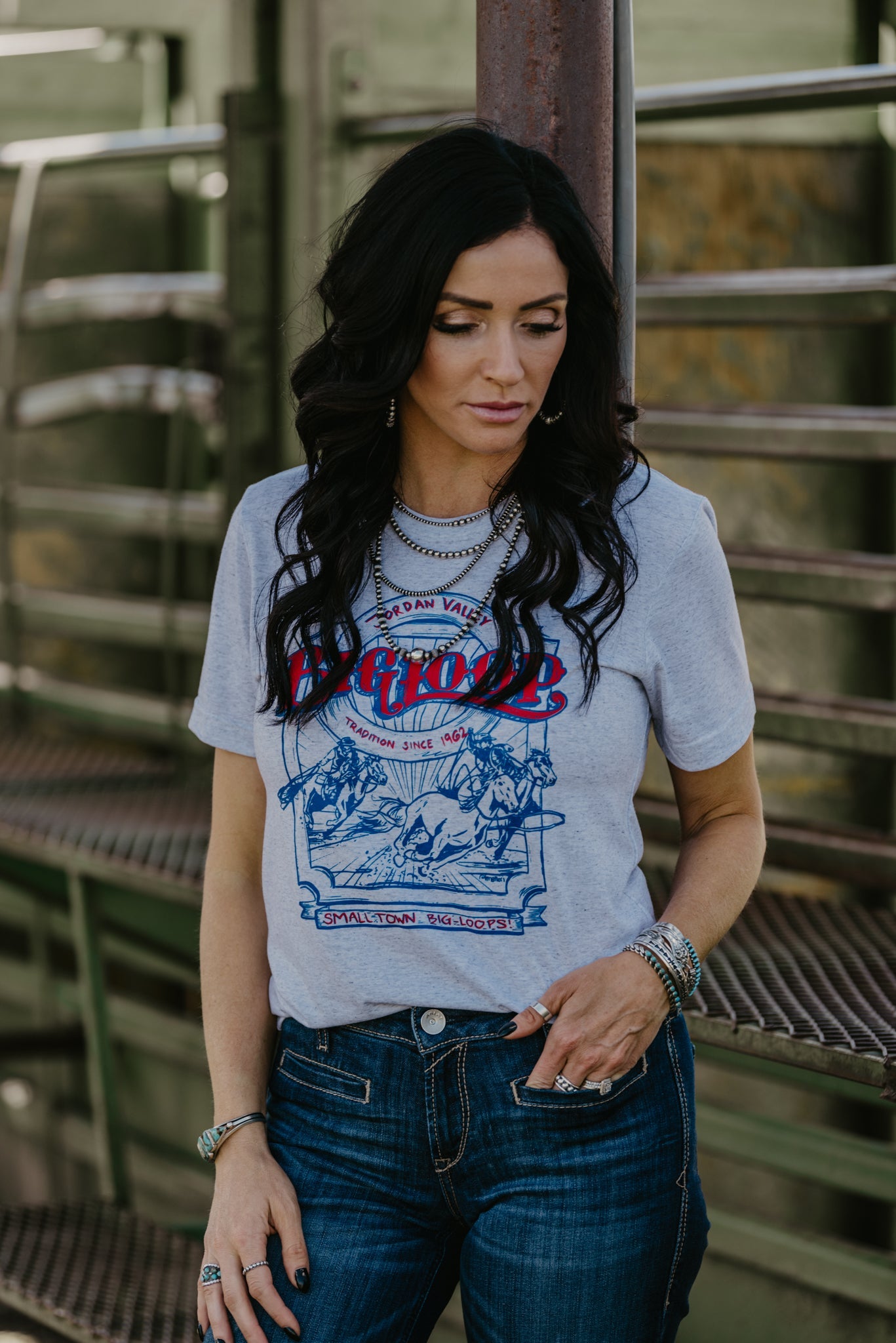 Big Loop Tee - Red, White, & Blue – Triangle T Boutique