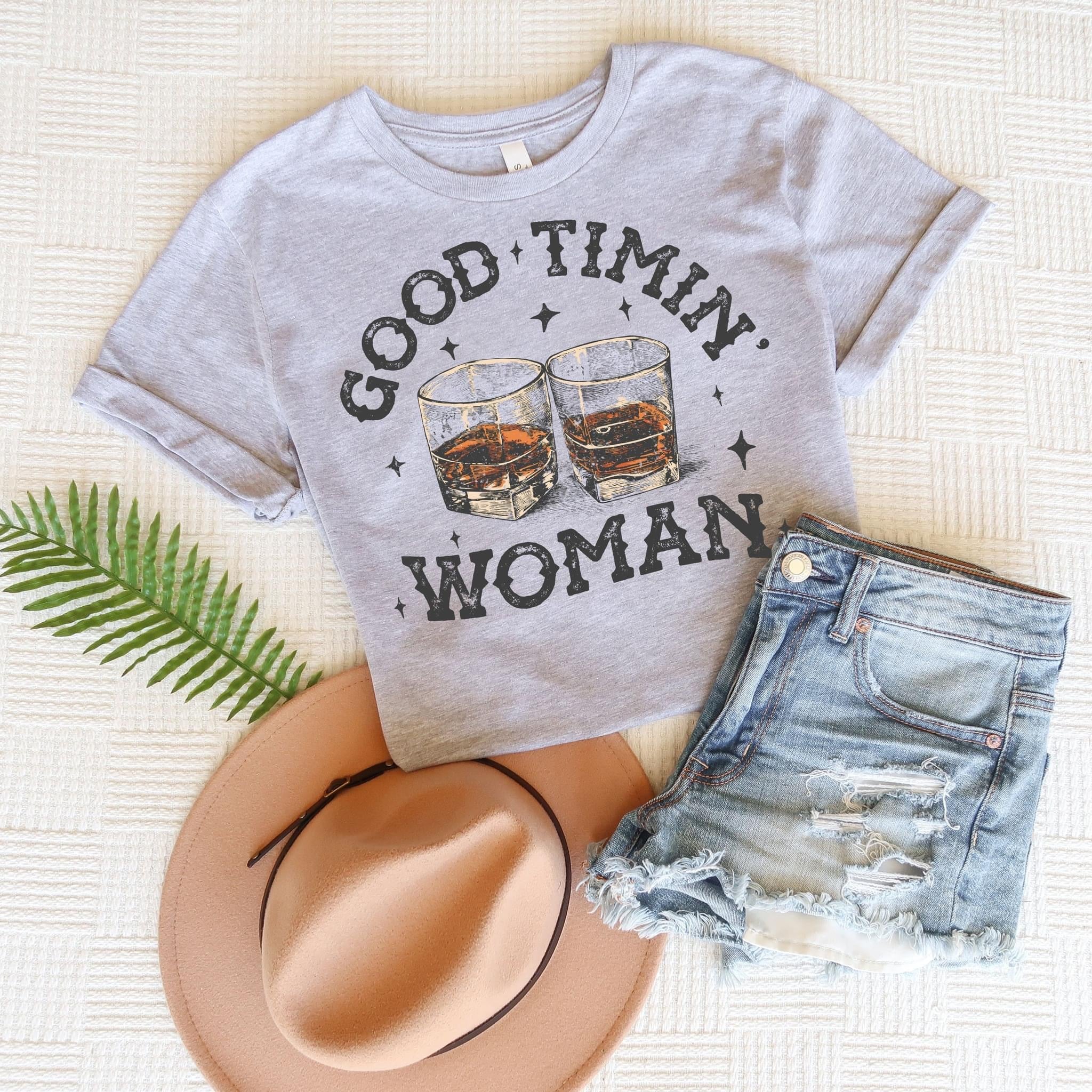 Good Timin' Woman Tee – Triangle T Boutique
